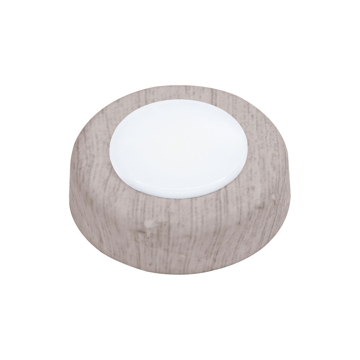 Press-Activated Battery-Operated LED Puck Light 6-Pack Wood Grain ...